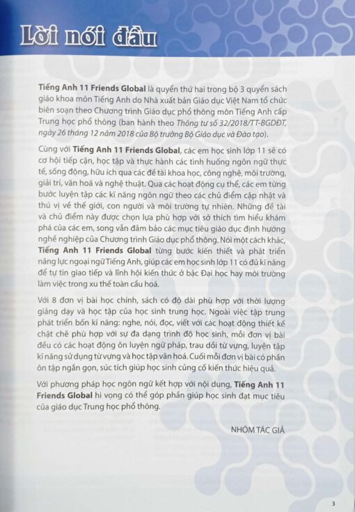 Tiếng Anh 11 Friends Global – Workbook PDF Luyện Tập Hiệu Quả, Đạt Điểm ...