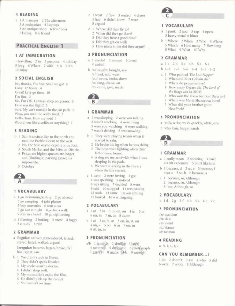Đáp Án New English File Pre-Intermediate PDF – Hướng Dẫn Giải Bài Tập Chuẩn